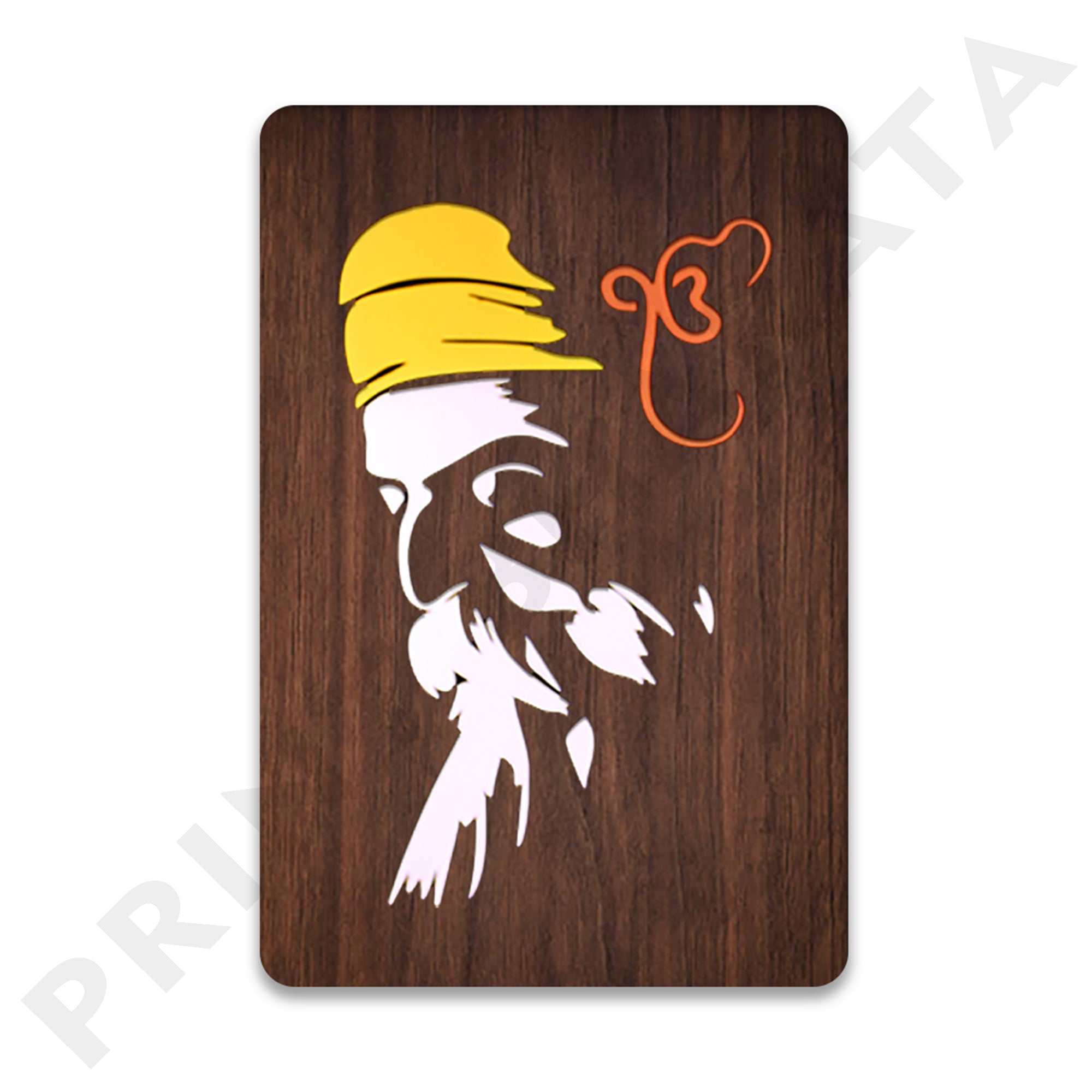 Neon MDF wahe Guru ji Frame – Print Bharat